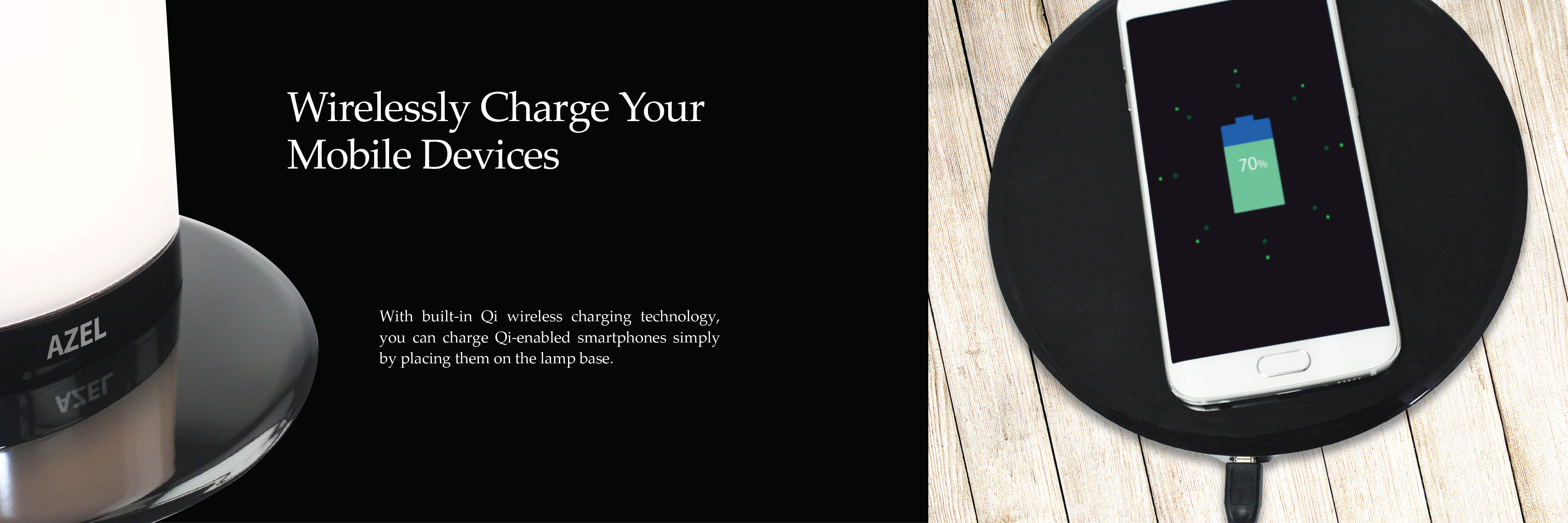 Light properly, save energy and… charge your phone with the new AZEL ...